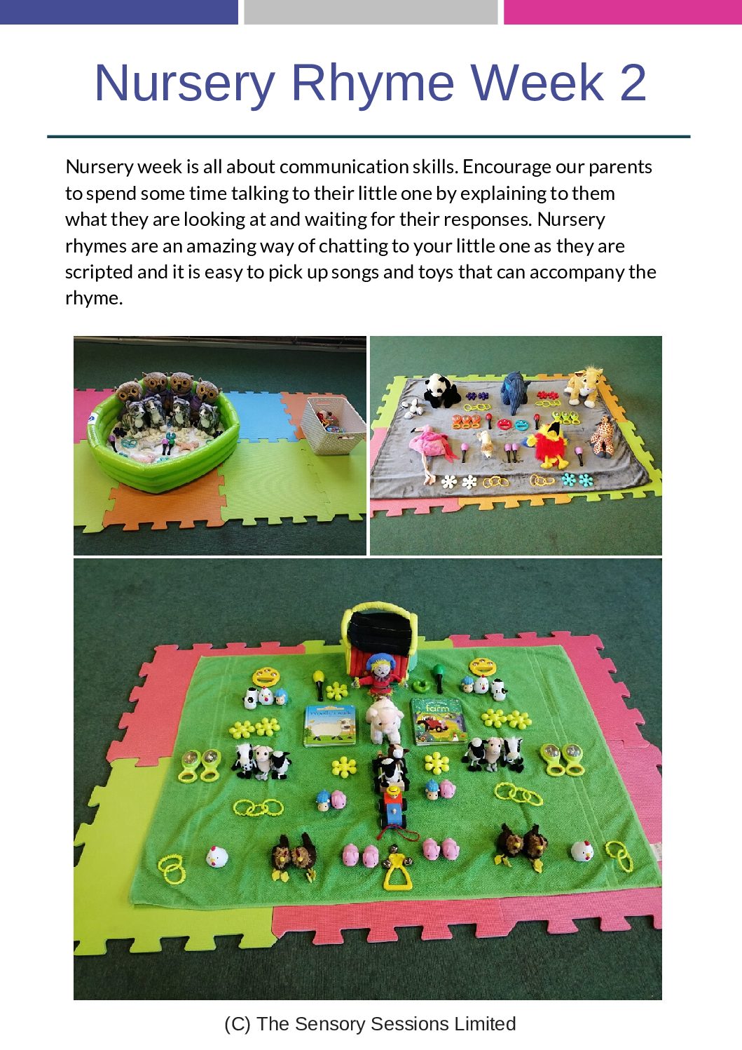 Nursery Rhyme Week 2 - The Sensory Sessions